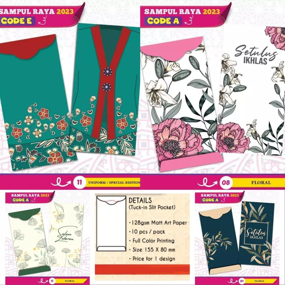 Sampul raya 2023 (hangbao packets), Hobbies & Toys, Stationery & Craft ...