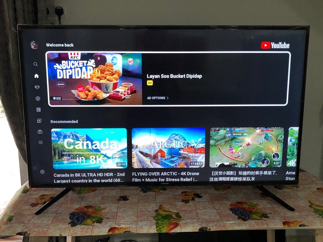 Samsung 7 series 43 inchi 4k smart led new condition, TV & Home ...