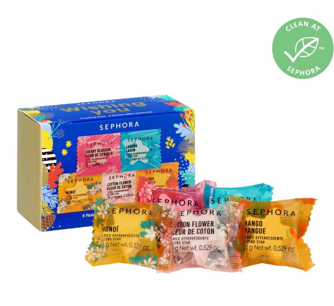 Sephora Collection Wishing You Set Of 5 Fizzing Stars (Holiday Limited ...