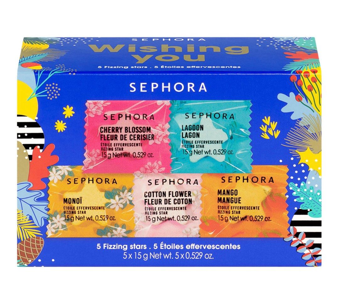 Sephora Collection Wishing You Set Of 5 Fizzing Stars (Holiday Limited ...