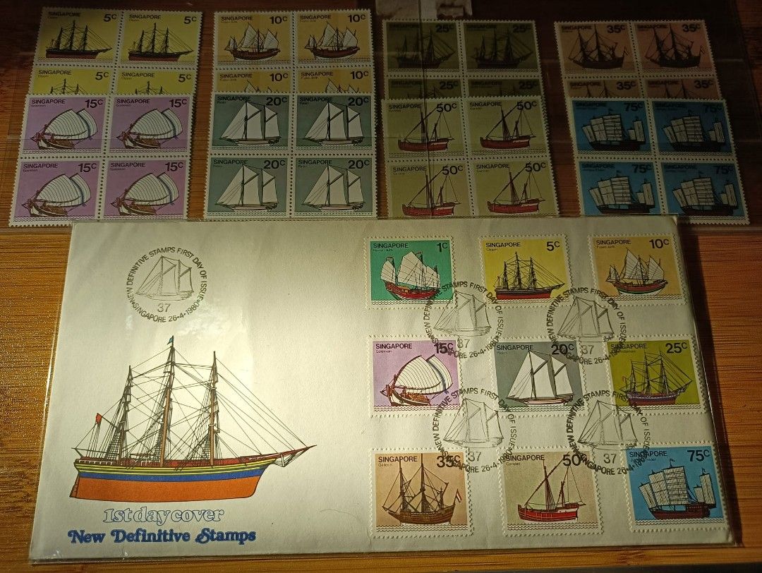 Singapore Ship Definitive Stamp Sets, Hobbies & Toys, Memorabilia ...