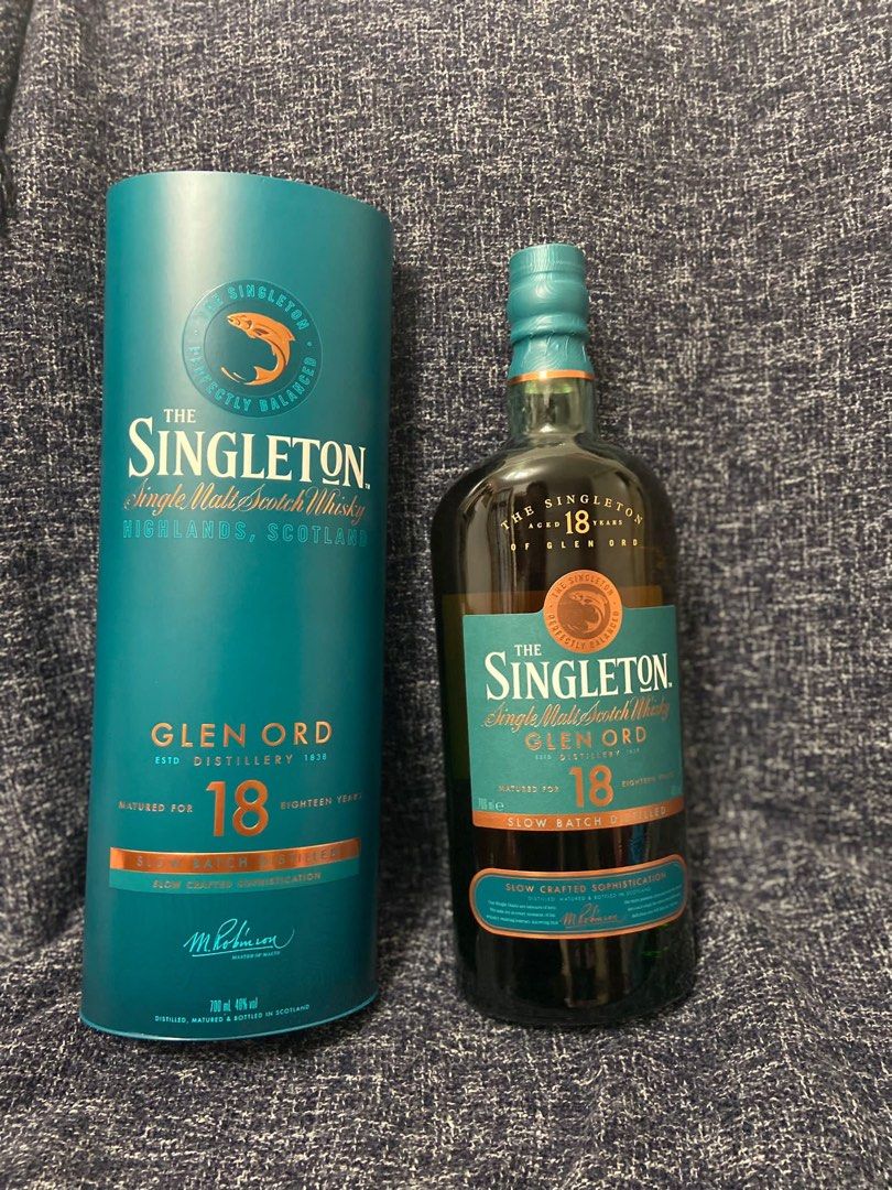 蘇格登Singleton 18年 18 years Whisky 威士忌 聖誕禮物 送禮派對party必選, 嘢食 & 嘢飲, 酒精飲料 ...