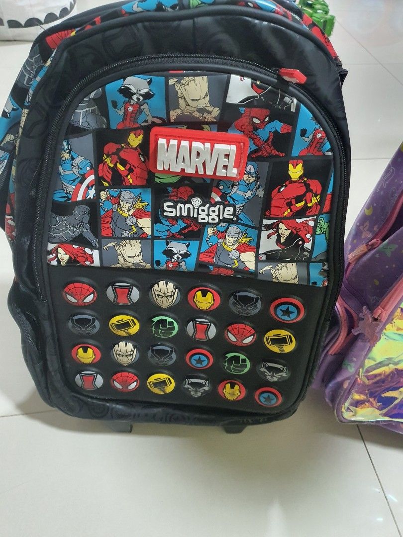 Smiggle Backpack trolley bag, Everything Else on Carousell