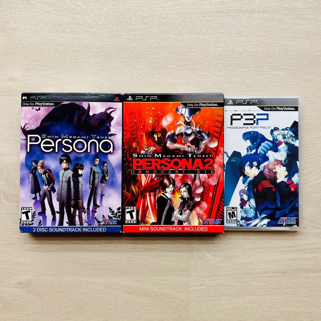PSP Shin Megami Tensei Persona Trilogy, Video Gaming, Video Games ...