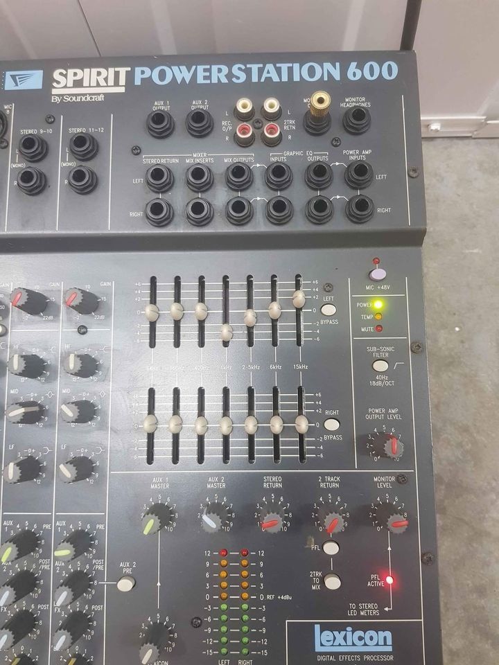 Soundcraft Spirit Powerstation 600 Mixer (Channel mixer, dj mixer ...