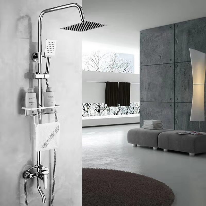 Stainless Rain Shower Set for Bathroom with Storage Shelf, Furniture ...