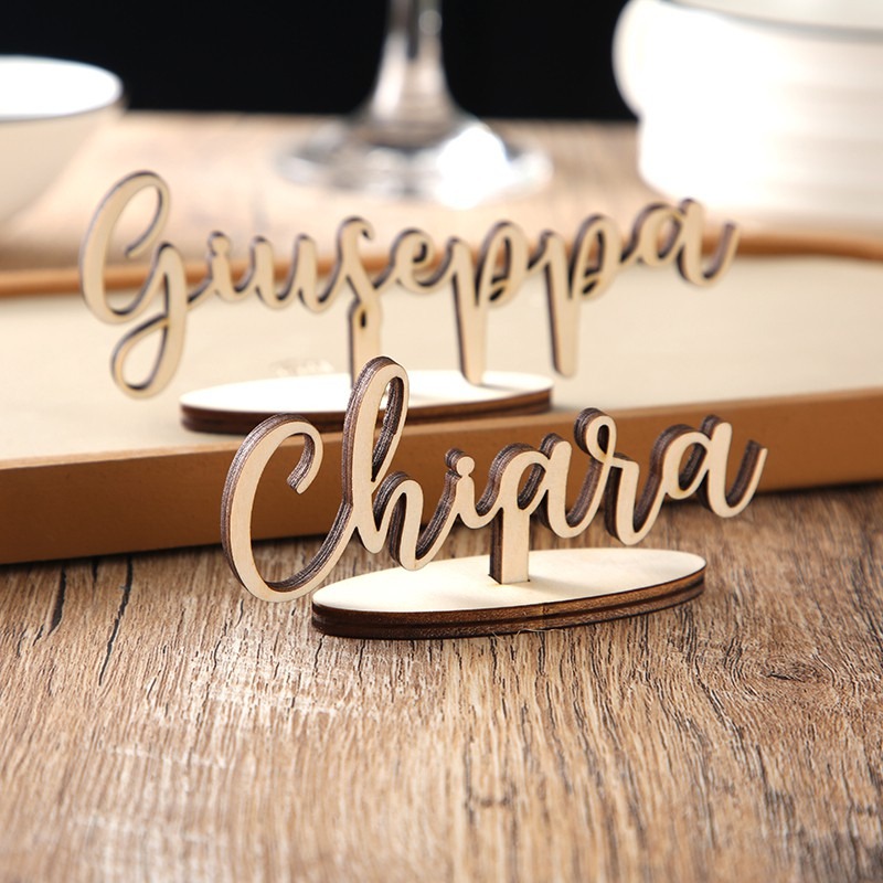 Standing Laser Cut Name signs for wedding Place Settings Dinner ...