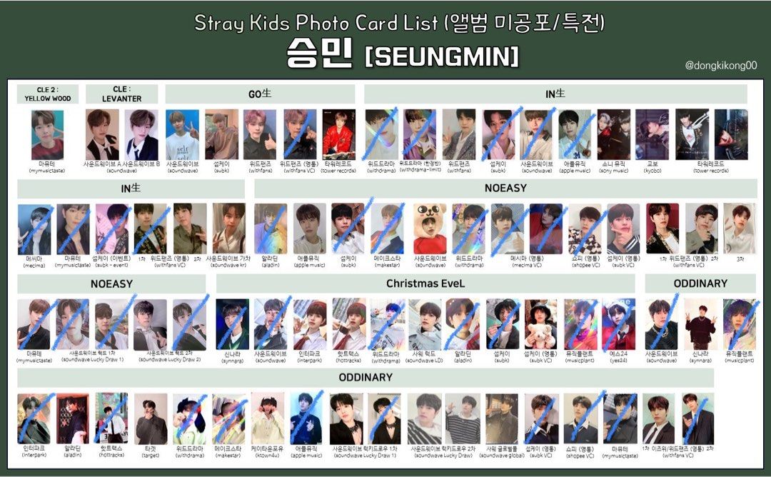 seungmin list