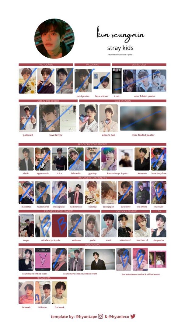 Stray kids seungmin POB, Hobbies & Toys, Memorabilia & Collectibles, K ...