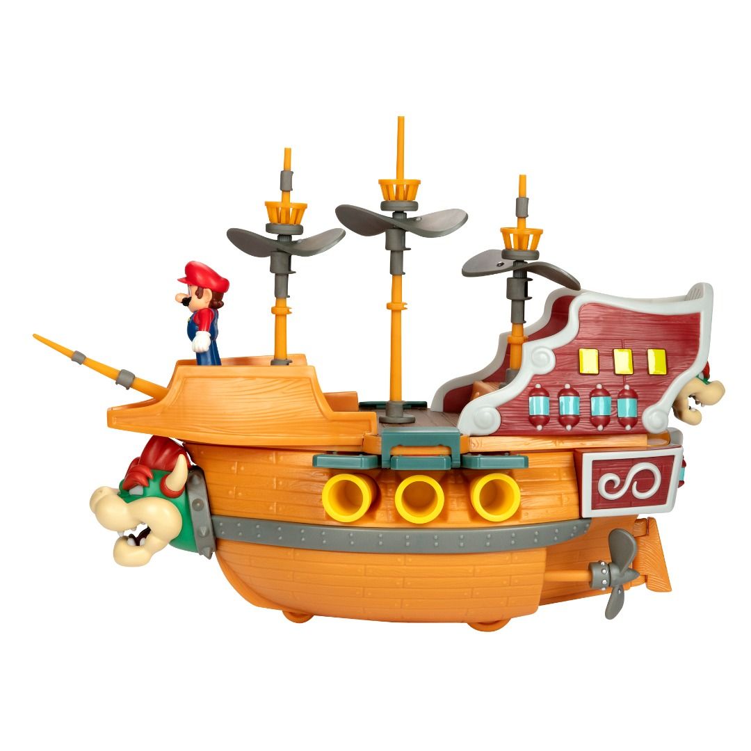 Super Mario Deluxe BOWSER'S AIRSHIP Playset, Hobbies & Toys, Toys ...