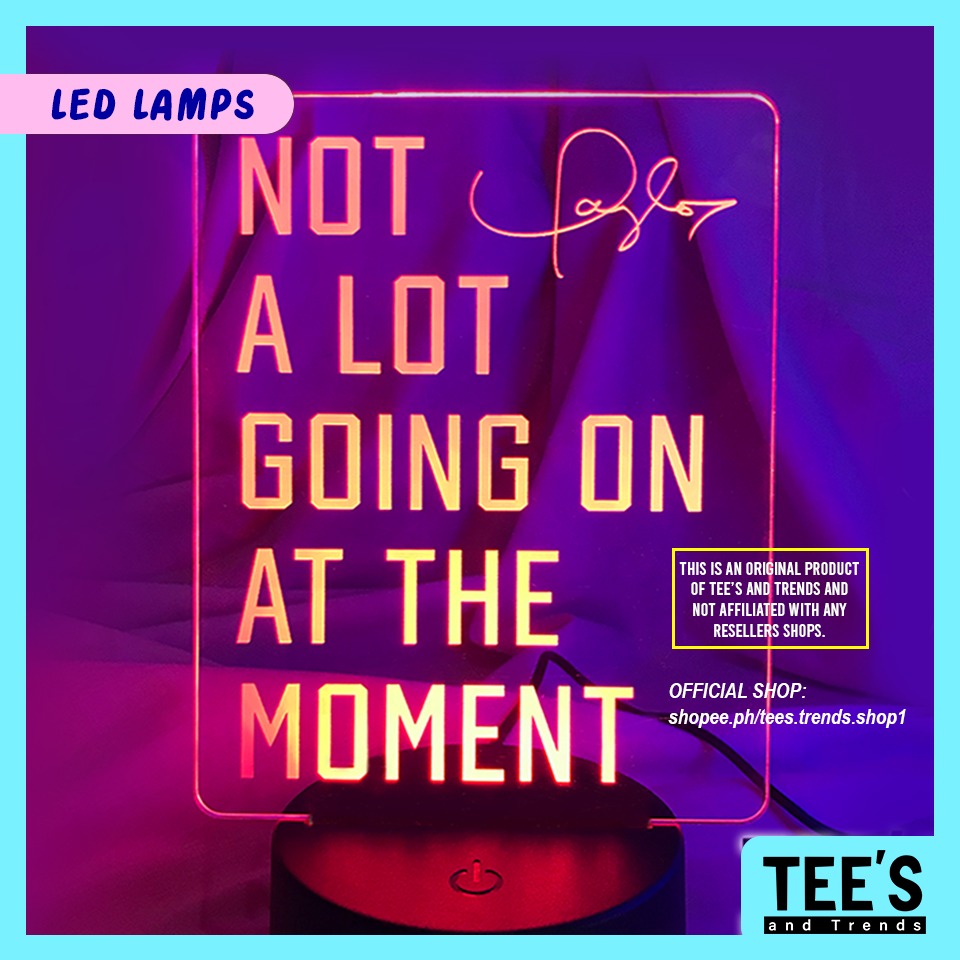Taylor Swift LED Lamp (7 Light Colors), Hobbies & Toys, Memorabilia ...