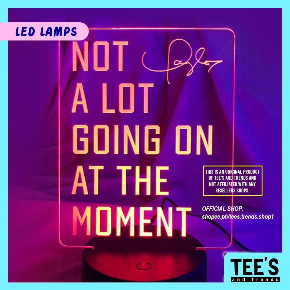 Taylor Swift LED Lamp (7 Light Colors), Hobbies & Toys, Memorabilia ...