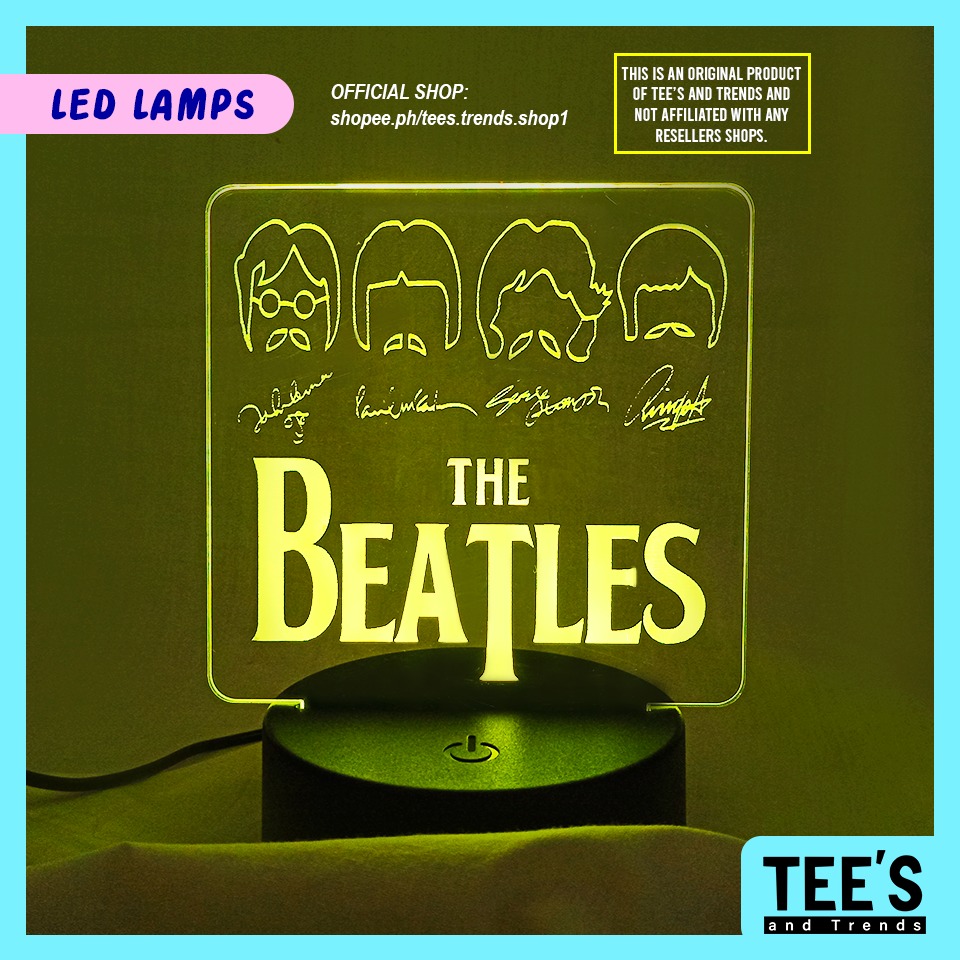 The Beatles LED Lamp (7 Light Colors), Hobbies & Toys, Memorabilia ...