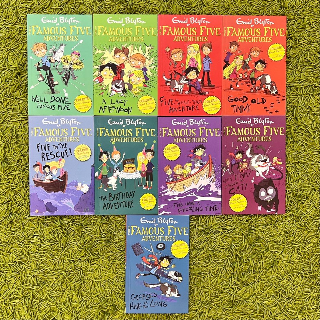 The famous five adventures by Enid Blyton, Hobbies & Toys, Books ...
