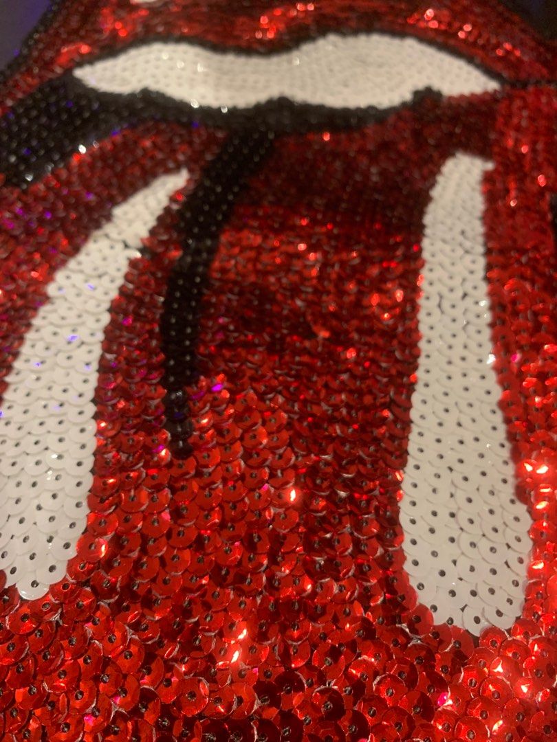 the Rolling Stones Sequins Big Patch 42 cm, Hobbies & Toys, Stationery & Craft, Craft Supplies ...