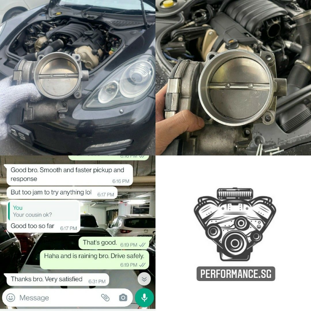 Throttle body port and polish zc31 zc32 zc33 Porsche panamera cayman 970 987 986 718 cayenne ...