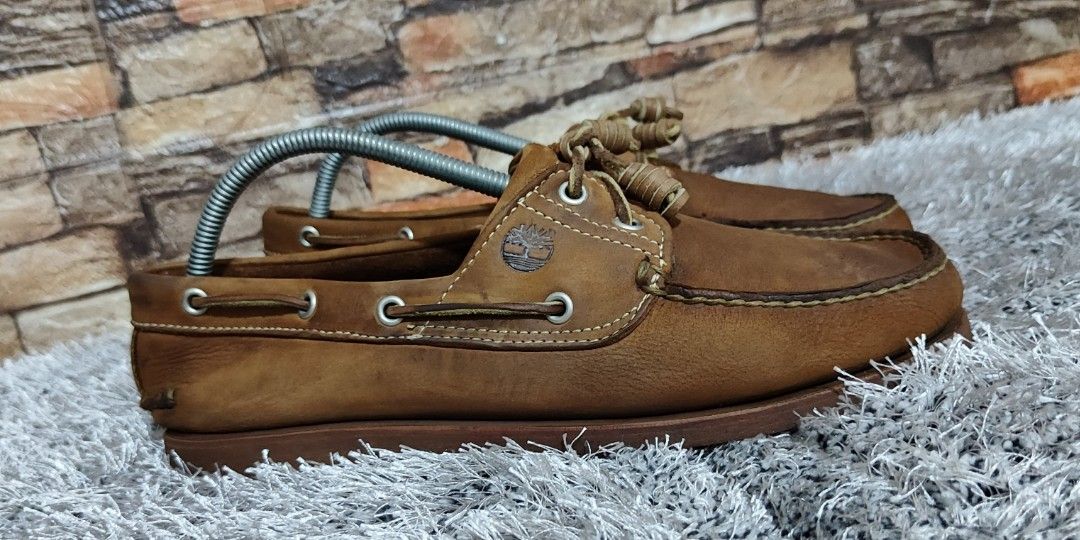 Timberland Topsider leather, Men's Fashion, Activewear on Carousell