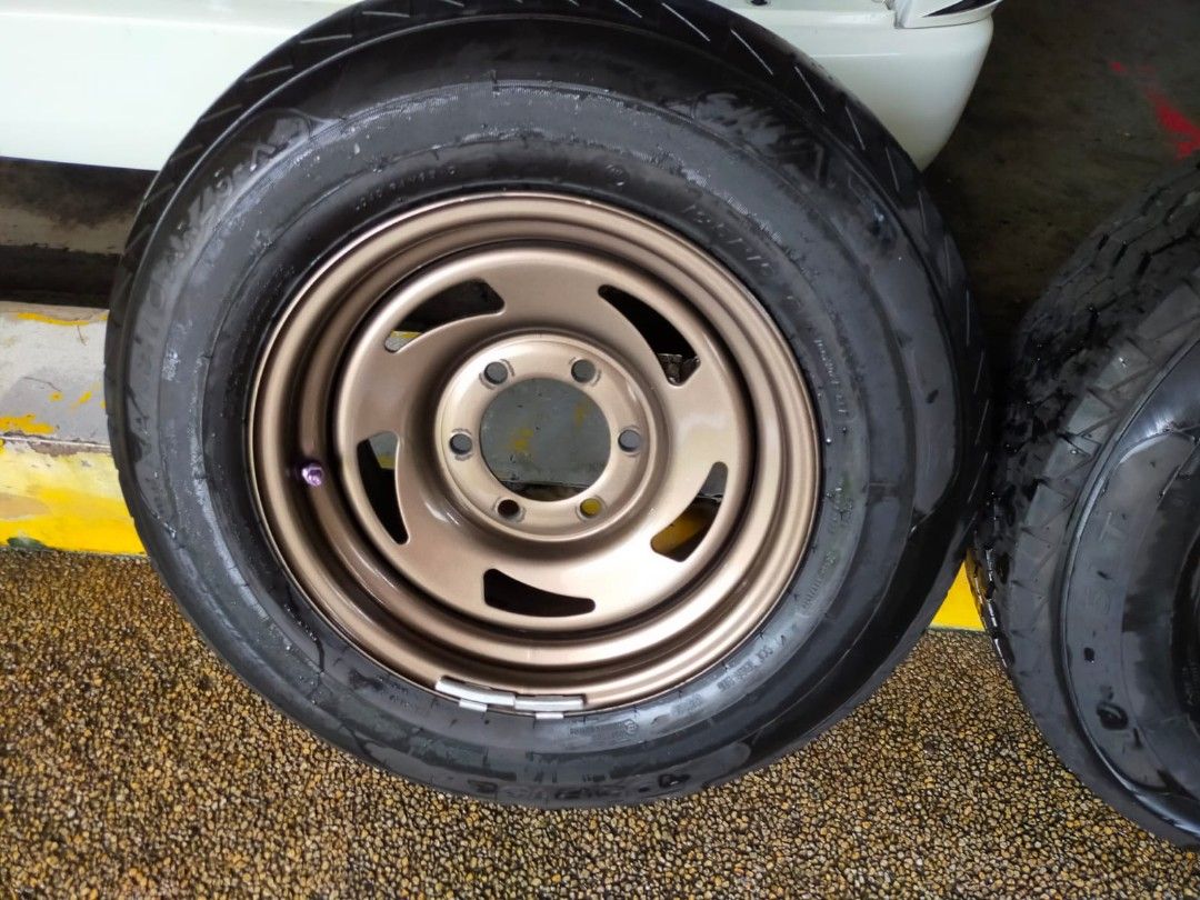 Toyota Hiace/Dyna Steel Rim, Car Accessories, Tyres & Rims on Carousell