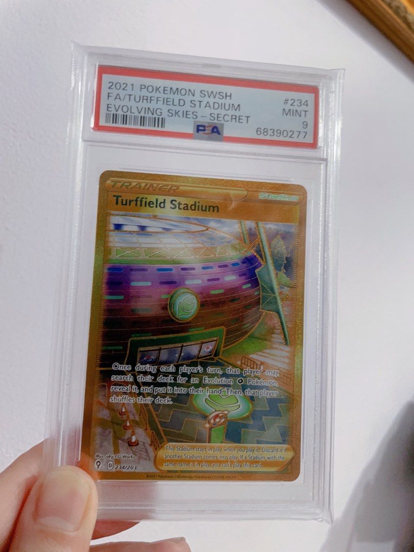 Turffield Stadium PSA9 Evolving Skies Pokemon, Hobbies & Toys, Toys ...