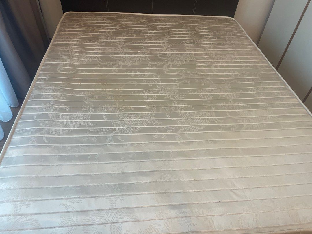 Used Queen Size bed and mattress. One set., Furniture & Home Living ...