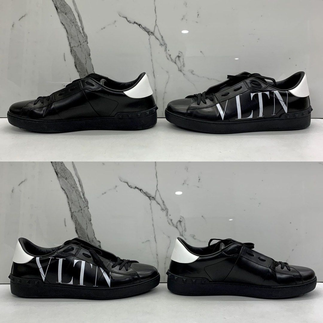 Valentino Open Sneakers VLTN PRINT Calfskin LeatherEU45/US10 Msrp $1180 ...