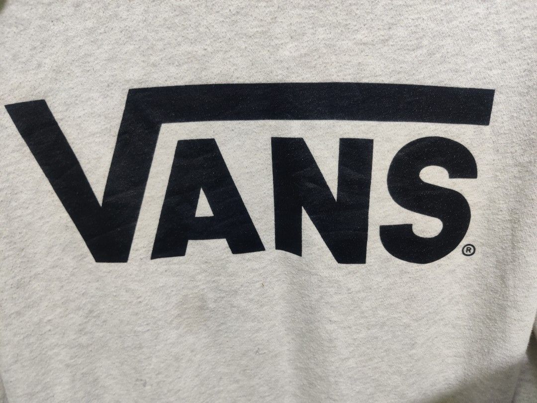 Vans classic logo in grey hoodie jacket, Men's Fashion, Coats, Jackets ...