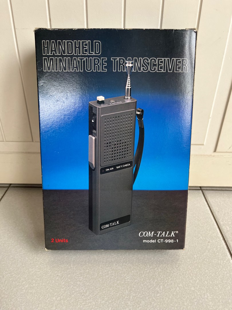Vintage Walkie Talkie Com-Talk Hanheld Miniature Transceiver, Hobbies ...