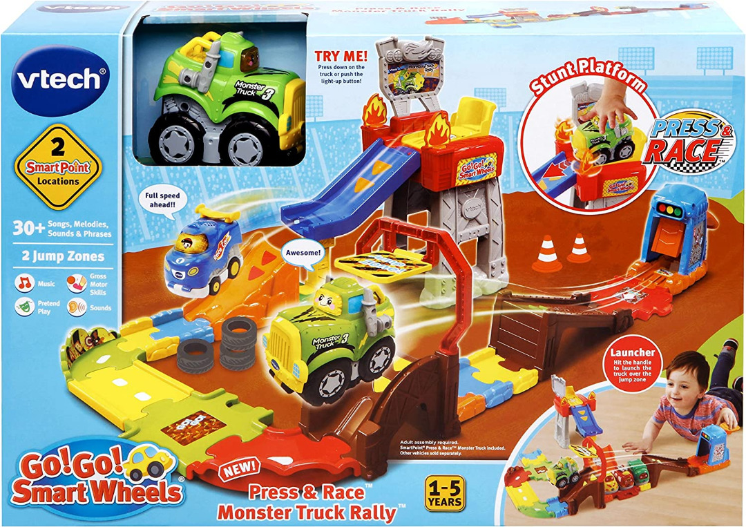VTech Go! Go! Smart Wheels Press & Race Monster Truck Rally, Hobbies & Toys, Toys & Games on ...