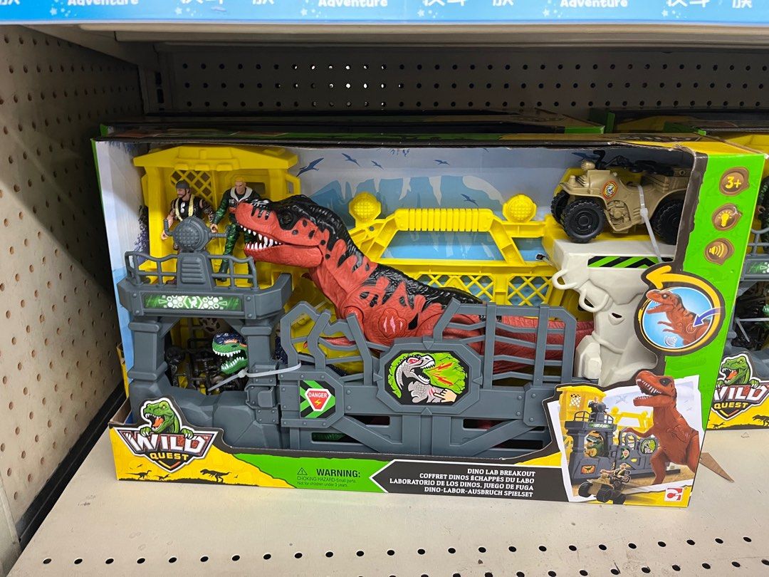 Wild Quest Dino 恐龍逃離場景組, 書籍、休閒與玩具, 玩具、公仔、桌遊在旋轉拍賣
