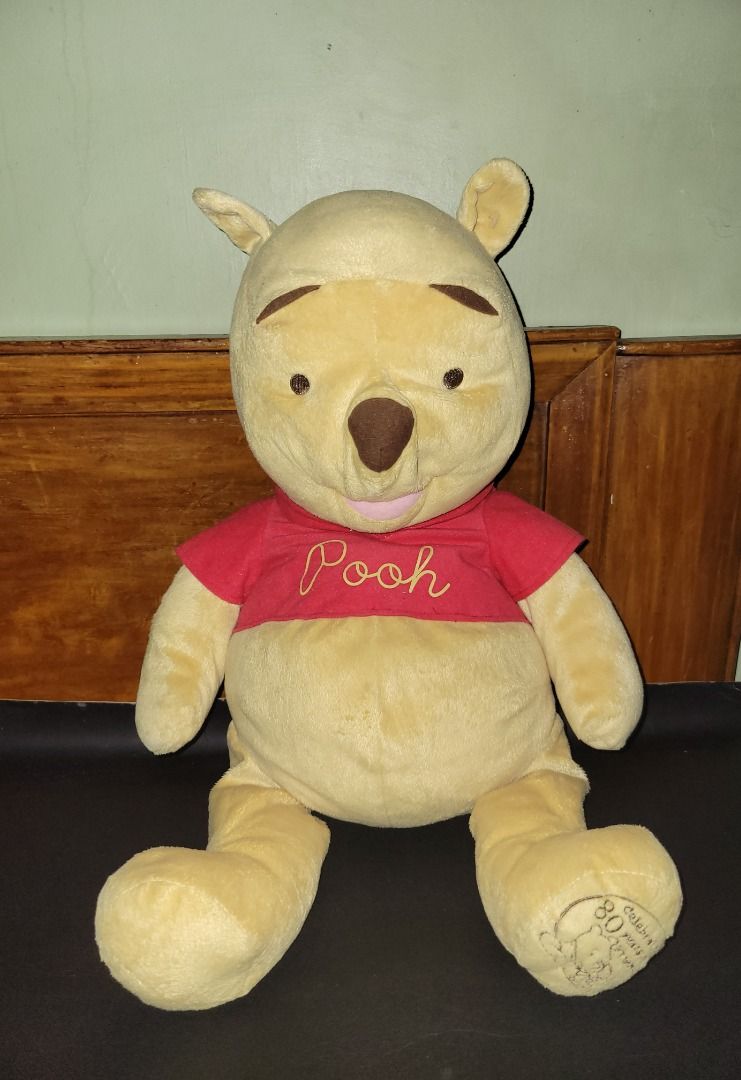 Winnie The Pooh 2 Feet Tall Original 80th Year Anniversary Stuffed ...