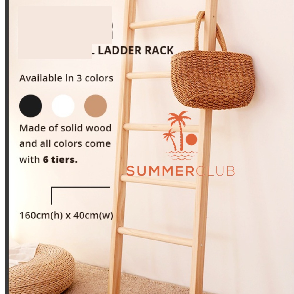 Wooden Ladder Towel Rack, Furniture & Home Living, Home Decor, Other ...