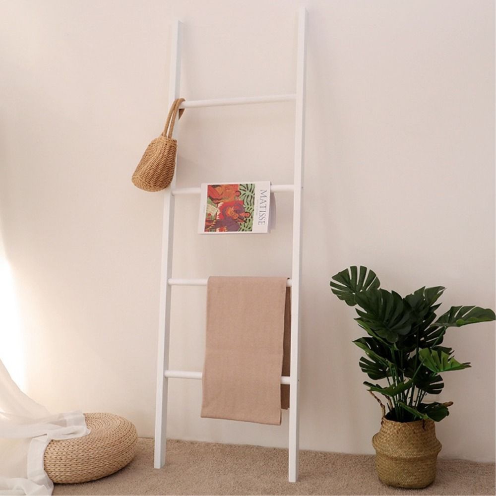 Wooden Ladder Towel Rack, Furniture & Home Living, Home Decor, Other ...