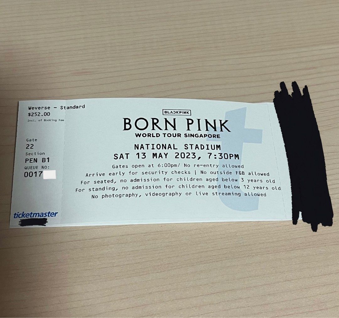 [WTS/LFB] Blackpink Born Pink World Tour in Singapore ONE x Cat 3 Pen ...