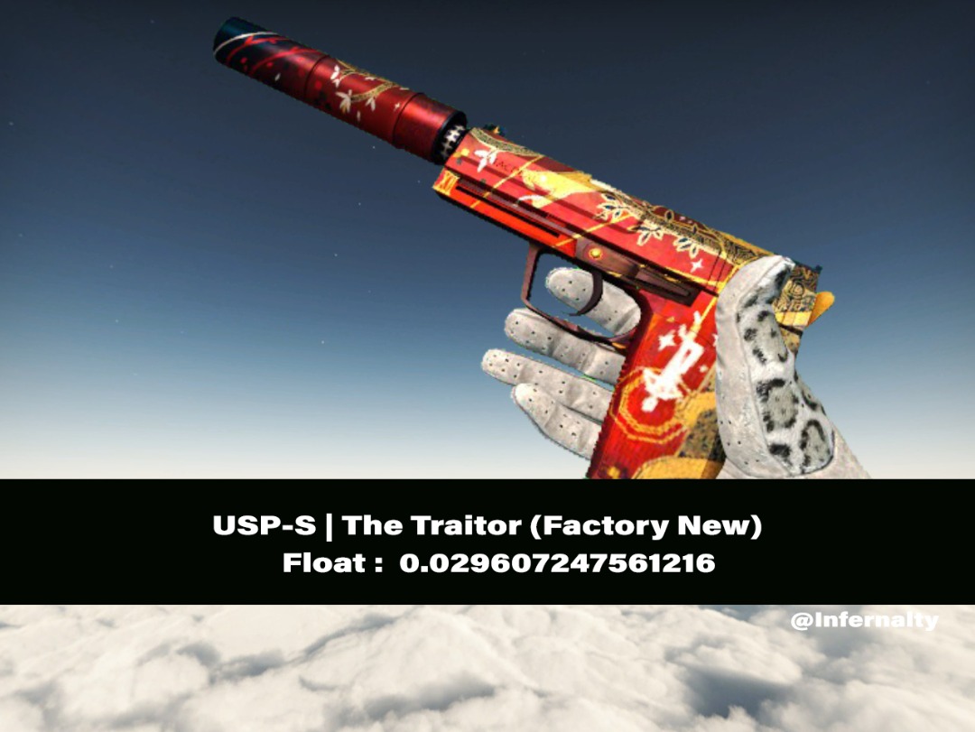 0.02FV) USP-S The Traitor FN CSGO SKINS KNIVES, Video Gaming, Gaming ...