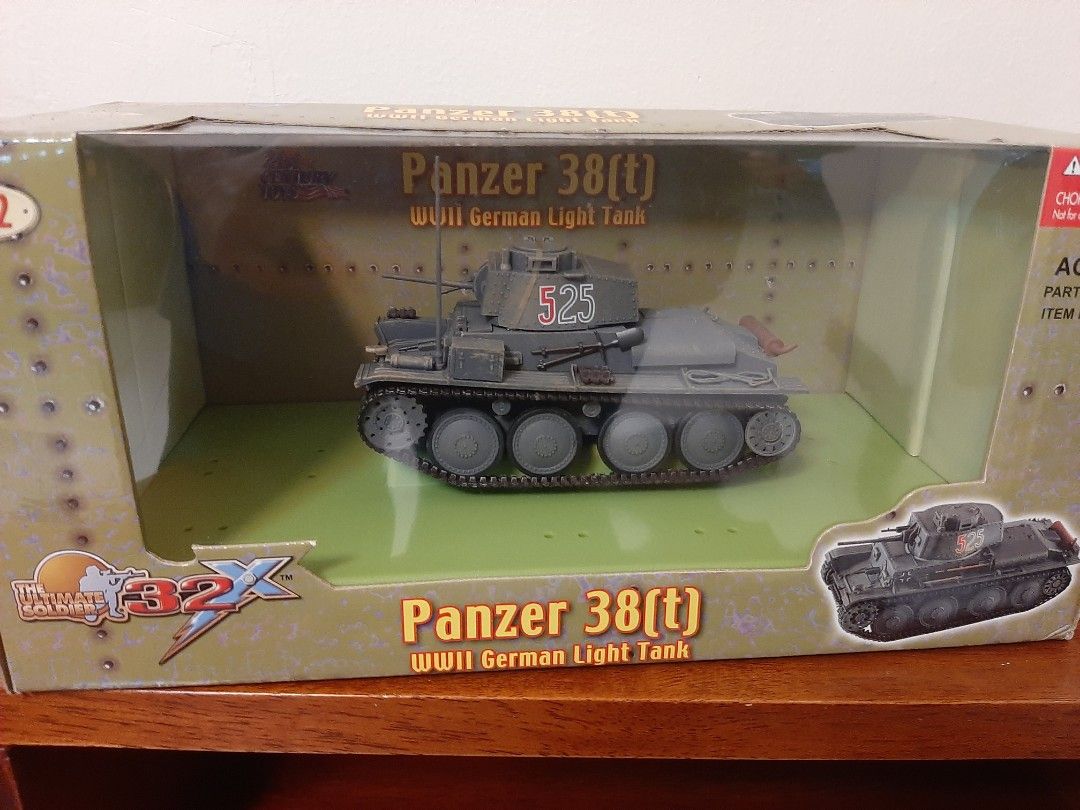 1/32 Scale WW2 Panzer 38(t) Tank, Hobbies & Toys, Collectibles ...