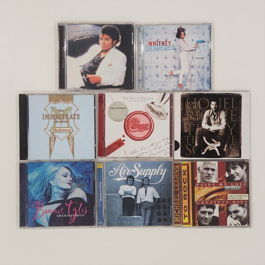 1 Lot Pop CD Michael Jackson Whitney Houston Madonna Chicago Lionel ...