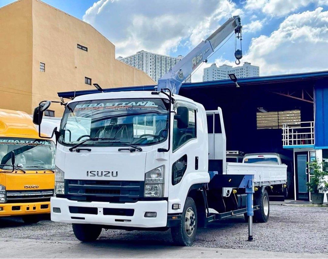 2022 Isuzu Forward Boom Truck F-Series 2.9T Tadano 4 Section Crane ...