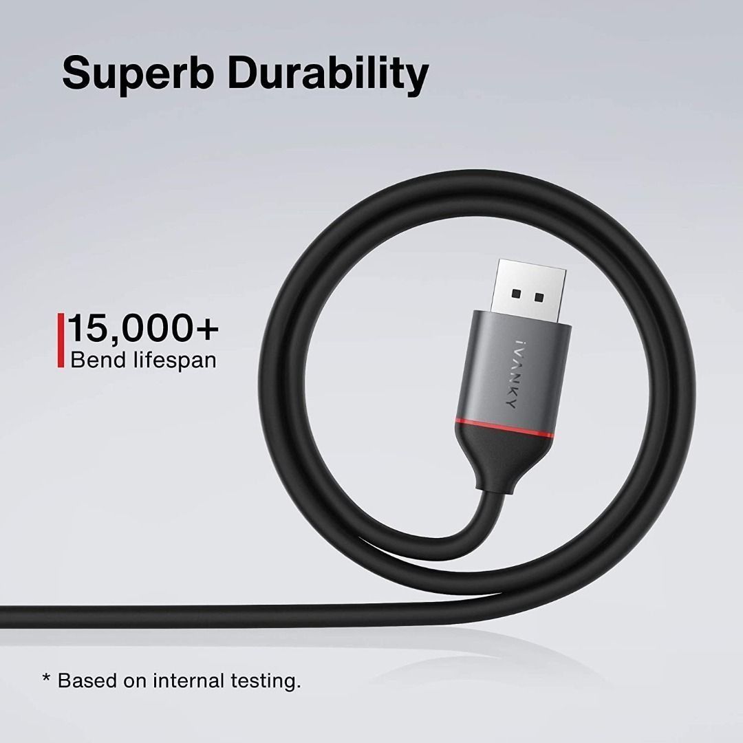 [2282] 1M VANKY 2K DisplayPort Cable, Computers & Tech, Parts ...