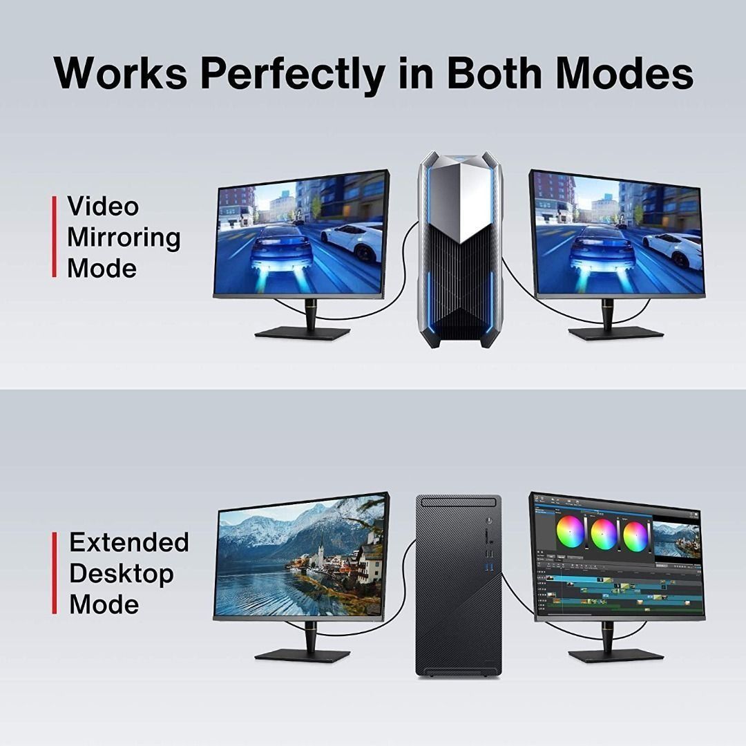 [2282] 1M VANKY 2K DisplayPort Cable, Computers & Tech, Parts ...