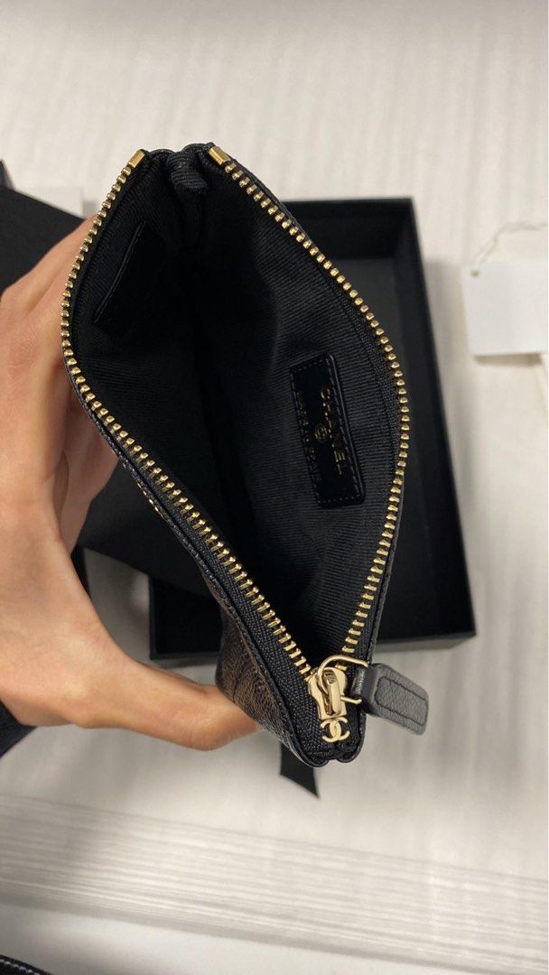 22K Chanel O case black caviar, Women's Fashion, Bags & Wallets ...