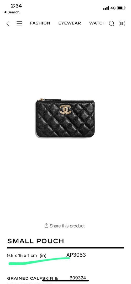 22K Chanel O case black caviar, Women's Fashion, Bags & Wallets ...