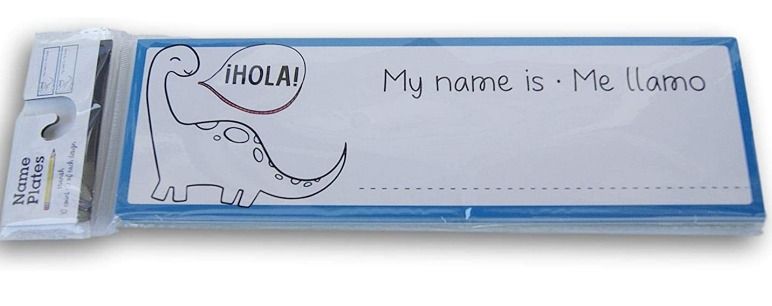 30 PC SET MADE FOR RETAIL Desktop Name Tag Composition Name Plate Hello ...