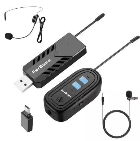 [3165] Ferbuee Wearable Wireless Microphone, Audio, Microphones on ...
