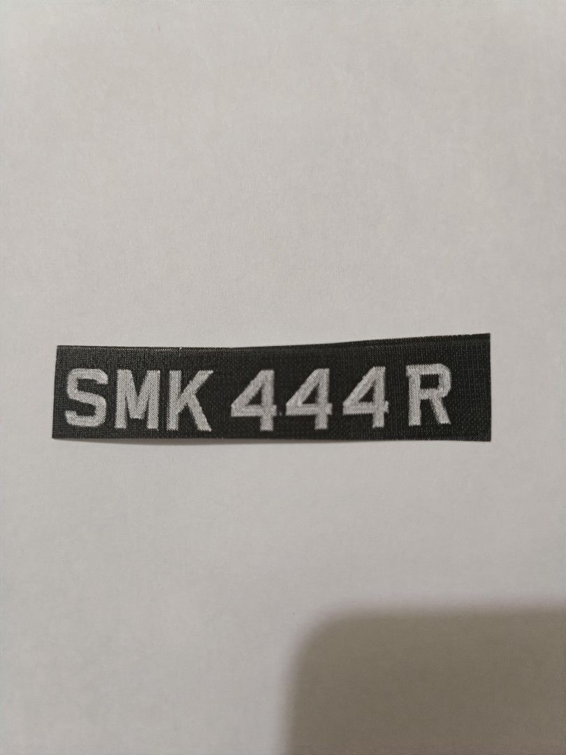 3 digits car plate number SMK444R, Car Accessories, Car Plates on Carousell