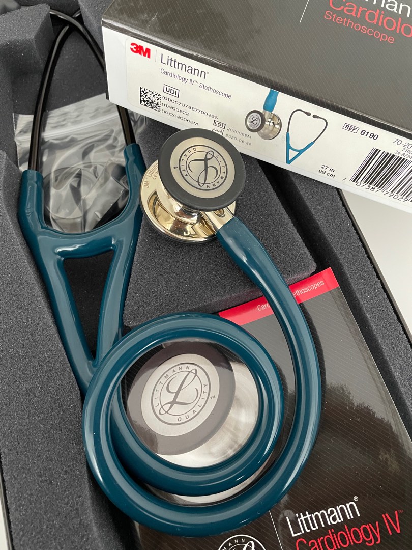 3M Littmann Cardiology IV 6190 Diagnostic Stethoscope, Champagne-Finish ...