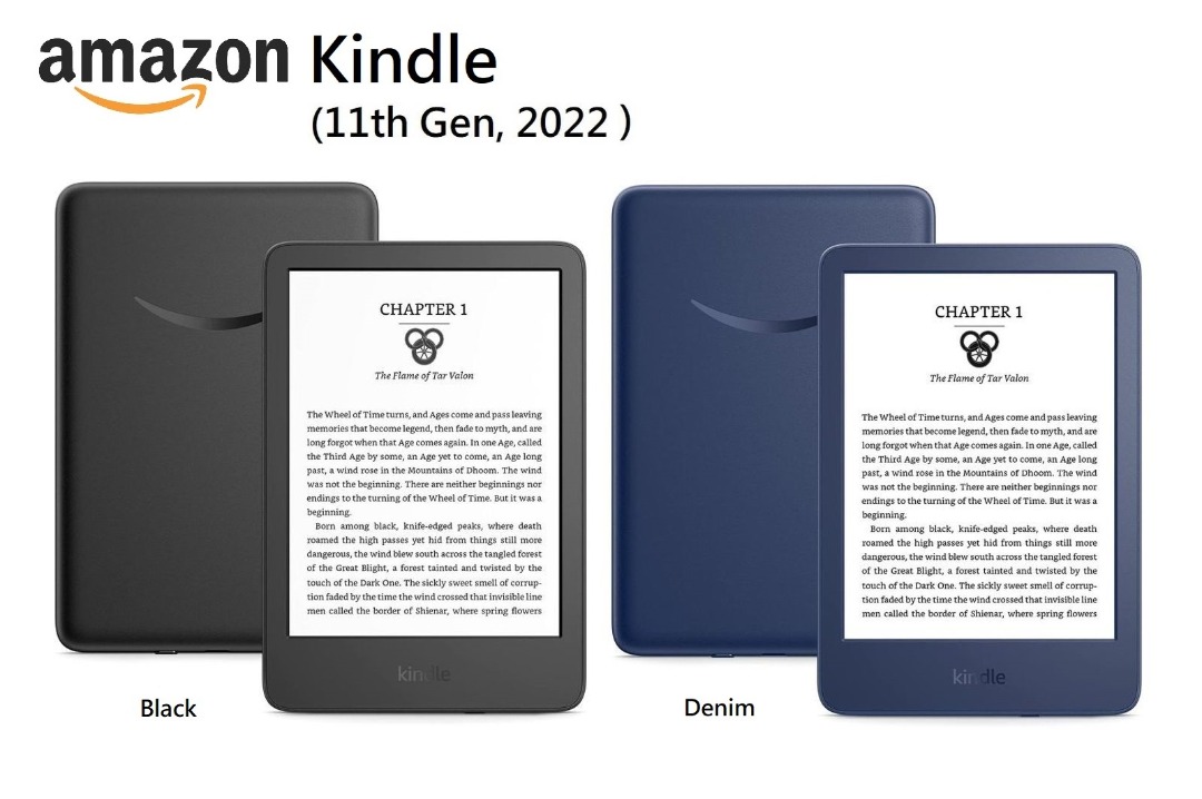 最新! Amazon Kindle 11th Gen , 2022 release 亞馬遜第11代電子書閱讀器，16GB WiFi版，6 ...