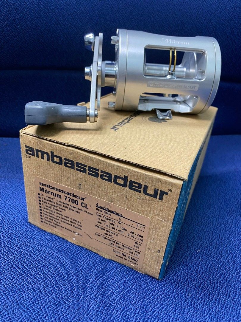 Abu Reel Morrum 7700CL (Made in Sweden), Sports Equipment, Fishing on Carousell