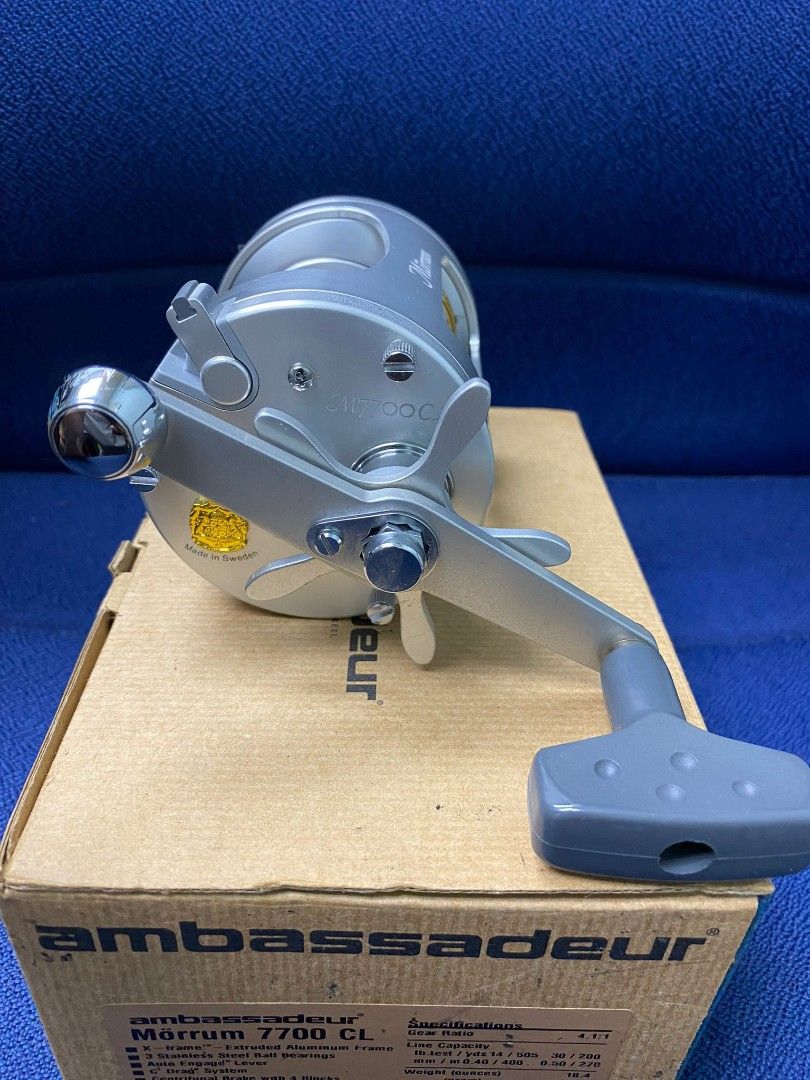 Abu Reel Morrum 7700CL (Made in Sweden), Sports Equipment, Fishing on Carousell
