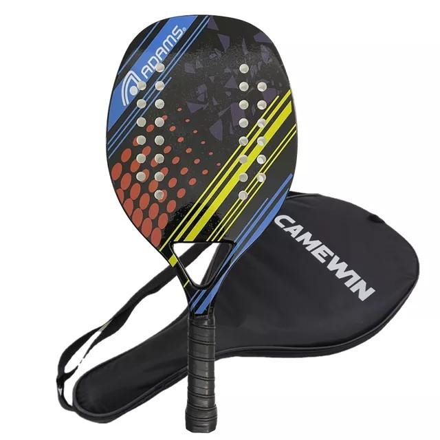 ADAMS Professional Beach Tennis Racket Full Carbon EVA Flexible With ...