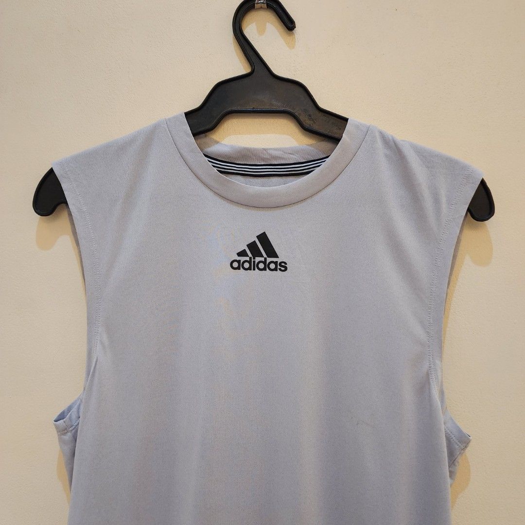 Adidas Drifit Sando, Men's Fashion, Activewear on Carousell